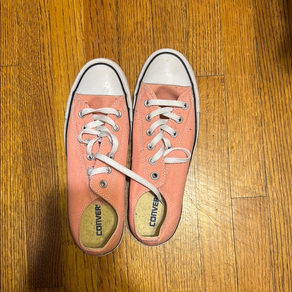 Converse | Shoes | Converse Coral Lowtop Sneakers | Poshmark